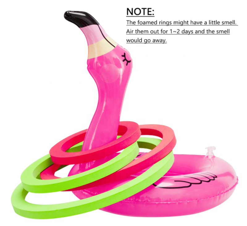 Flamingo Inflatable Ring Toss Game Pool Party Toys For Kids And Adults ...