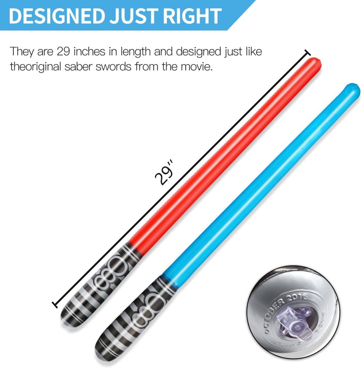 Inflatable Lightsaber Light Saber Toy Colourful - AGS Inflatable Products